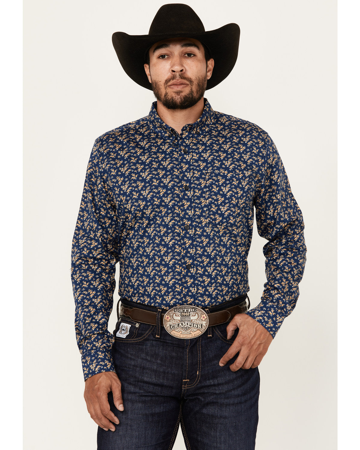 Cody James Men's El Camino Hills Floral Print Long Sleeve Button-Down