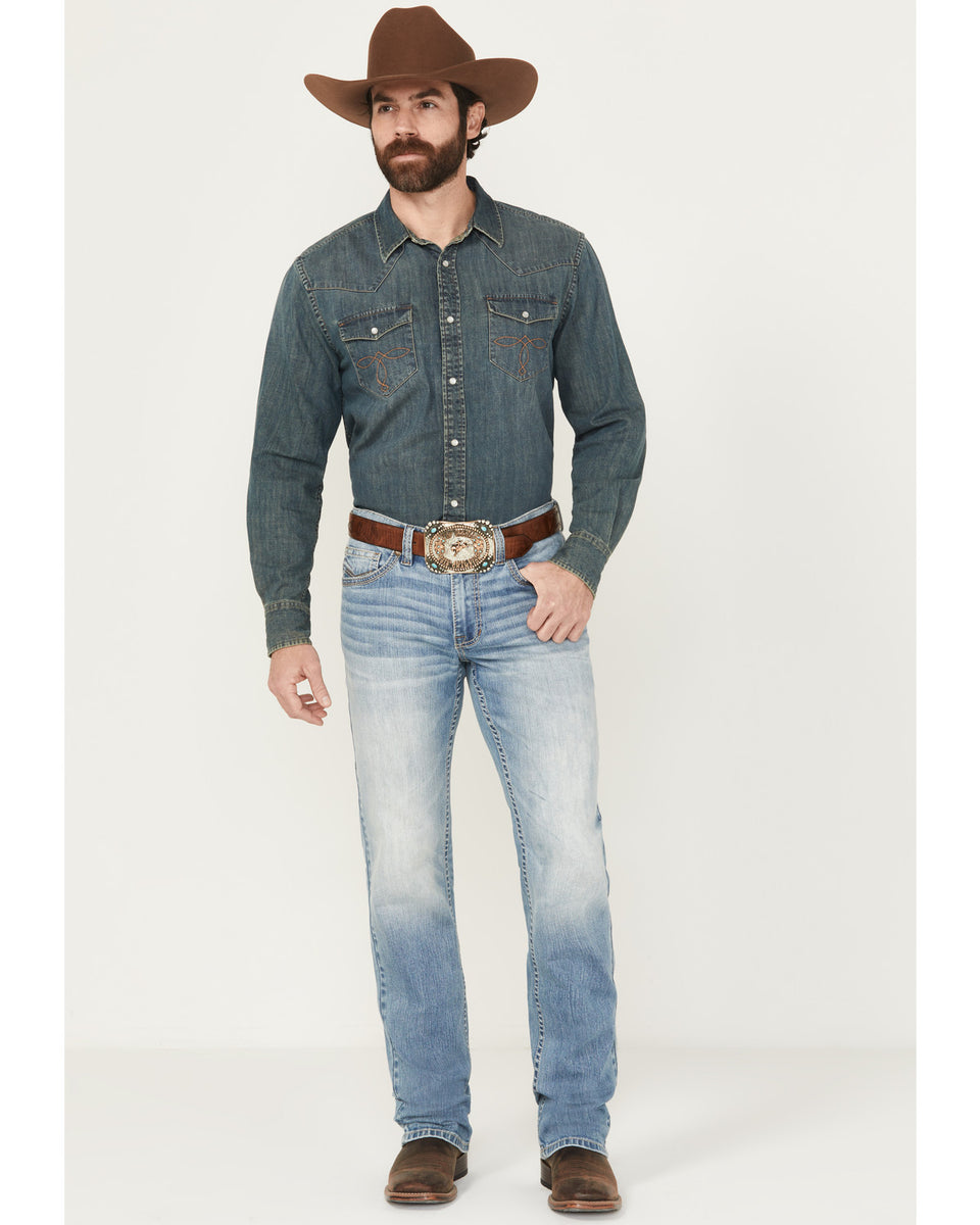 Cody James Men's Montoya Wash Jackson Slim Straight Stretch Denim Jean