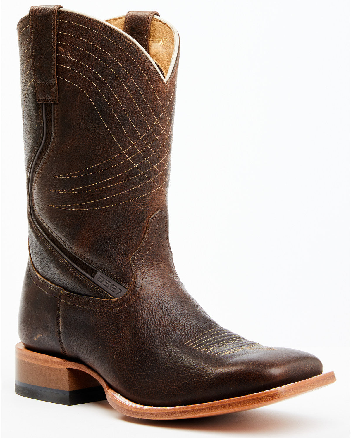 Botas vaqueras Cody James Alpha Tan ASE7 para hombre - Punta cuadrada